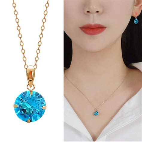 미니아트 14k Gold 목걸이 탄생석 컬러 펜던트 G157토파즈 홈플러스 택배배송