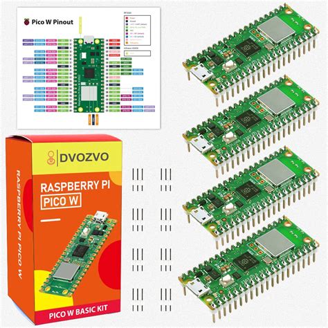 Mua 4pack Raspberry Pi Pico W With Pre Soldered Headers Raspberry Pi