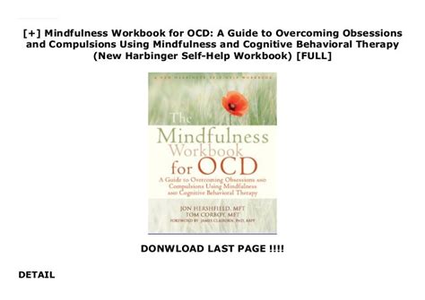 Mindfulness Workbook For Ocd A Guide To Overcoming Obsessions An…