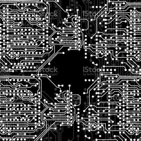 마이크로칩 배경 전자 회로 벡터 일러스트레이션 Eps10 0명에 대한 스톡 벡터 아트 및 기타 이미지 Istock