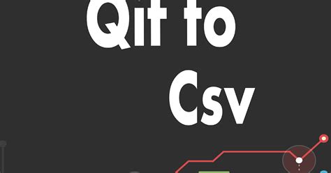Whiterock Software Qif Quicken File To Csv Converter
