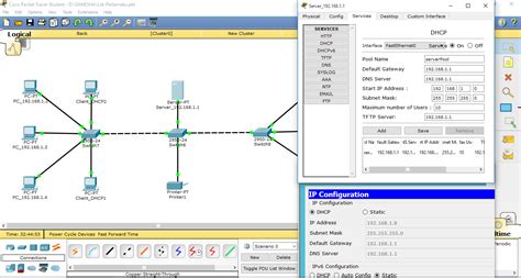 Cisco Packet Tracer Menggunakan Layanan Dhcp Qualov