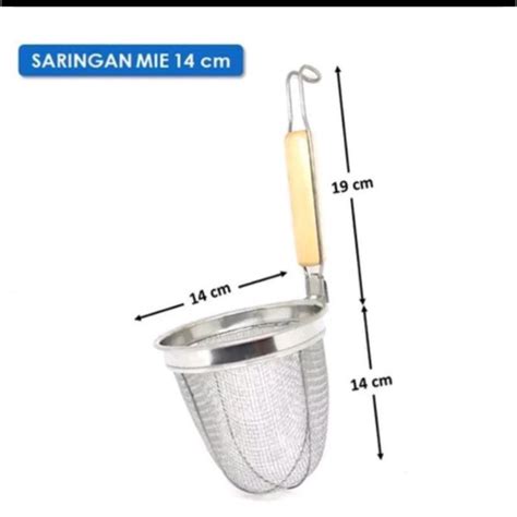 Jual Saringan Mie Kocok Stainless Tebal Premium Saringan Masak Mie