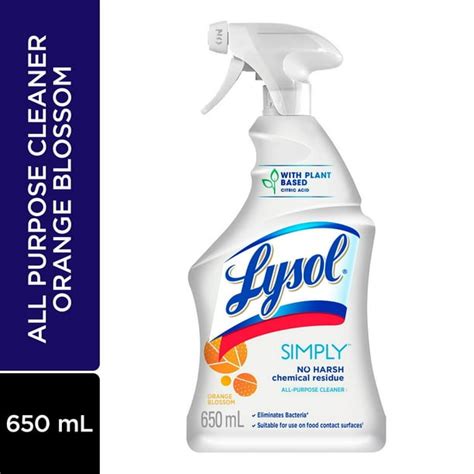 Lysol Simply™ All Purpose Cleanermulti Surface Cleaner Trigger Orange