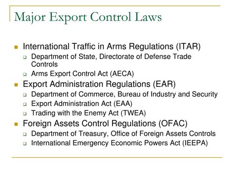 Ppt Export Controls Powerpoint Presentation Free Download Id 3710564