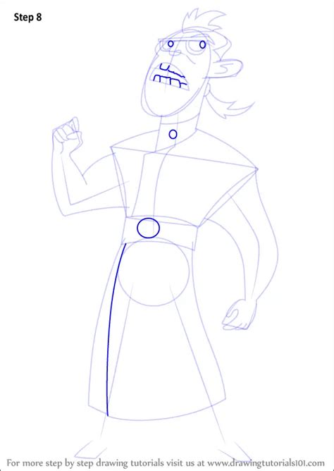 Step By Step How To Draw Dr Drakken From Kim Possible 6678 The Best
