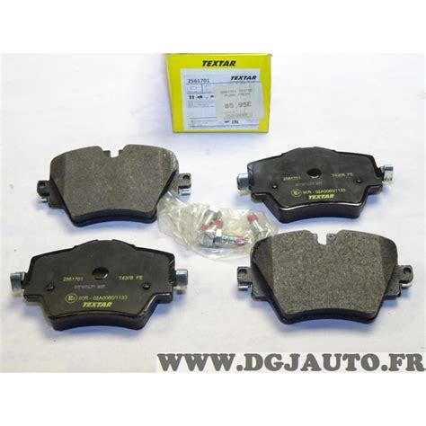 Jeux 4 plaquettes de frein avant montage lucas Textar 2561701 pour BMW ...