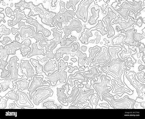 Topographic Map Background Topo Lines Pattern Abstract Relief And Elevation Map Seamless