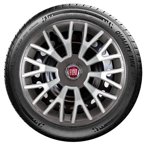 Jogo De Calotas Fiat Triton Sport Grafite E Prata Aro 14 Universal