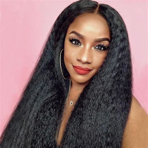 Bgmgirl Kinky Straight Bundles With 134 Lace Frontal 100 Human Hair