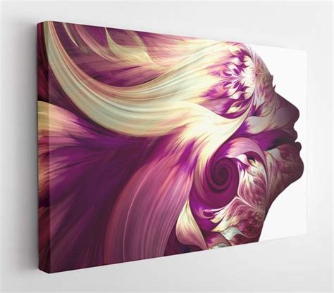 Een Staat Van Euforie En Meditatie Moderne Kunst Canvas