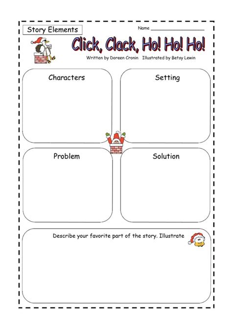 Click Clack Ho Ho Ho Story Elements Sequence Retell Summarize