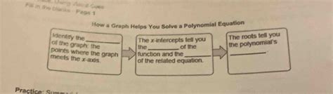 seu sing asoal sues fill in the blanks pags 1 how a graph helps you