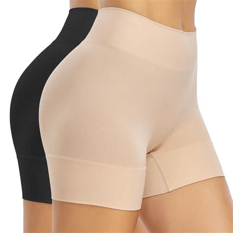 Zouyue 1 2 Pack Anti Chafing Shorts Womenseamless Slip Shorts For