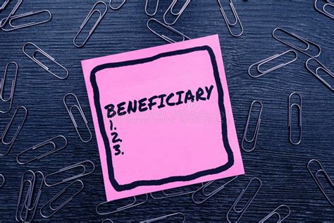 Conceptual Display Beneficiary Business Overview A Person Or Thing