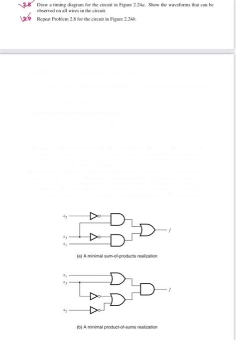 Solved Draw A Timing Diagram For The Circuit In Figure Chegg