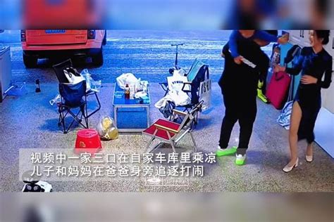 女子晒一家三口快乐时光，车库里追逐打闹场面温馨，网友直呼羡慕