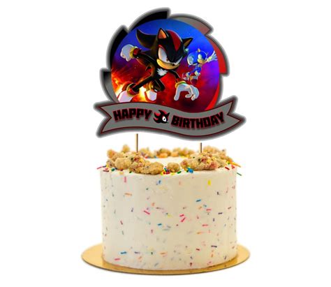 Shadow The Hedgehog Cake Topper Made In Usa Party Mania Usa