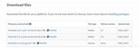 Pyhook3安装教程及与之相关的一些问题的解决方法 Csdn博客