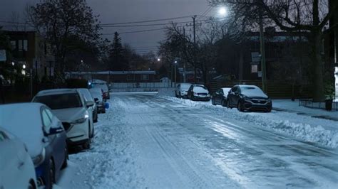 Freezing Rain Snowfall Makes For Slippery Morning In Southern Quebec
