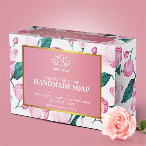 Buy Organic Shea Butter And Rose Soap Online Earthraga