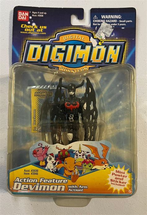 Vintage Bandai Digimon Devimon Figure With Action Arm 1999 4677666605