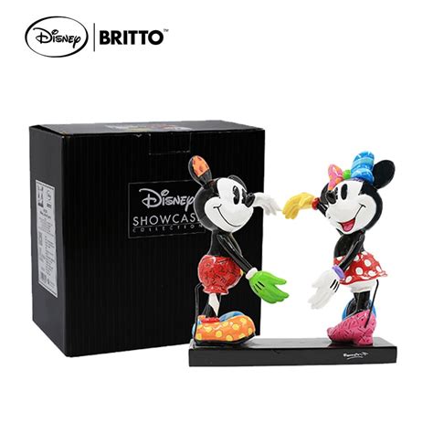 Estátua Heart Mickey E Minnie Romero Britto Disney Magia E Imaginacao