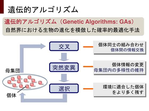 Ppt 多目的遺伝的アルゴリズムの 紹介と適用事例 Powerpoint Presentation Id1083166