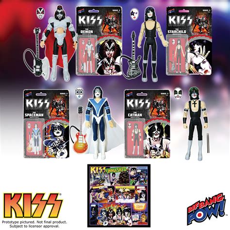 Bif Bang Pow Releases Kiss Unmasked Figures Individually Carded The