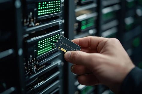 Professional Engineer And It Technician Maintaining Servers In A Modern Data Center Environment