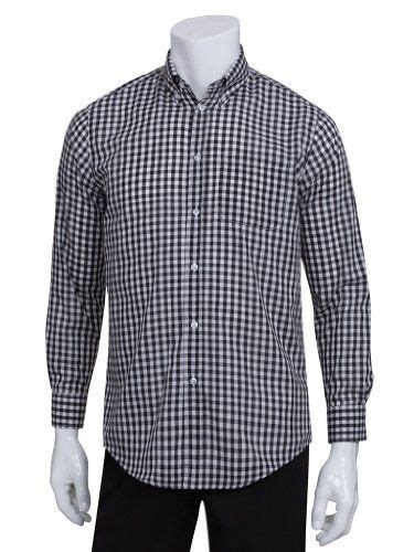 Chef Works Mens Gingham Dress Shirt