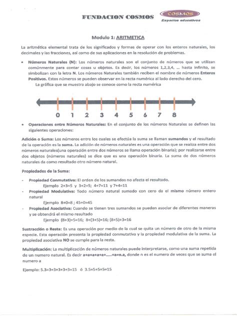 Modulo 1 Aritmetica Pdf
