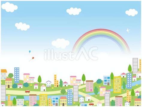 町イラスト No 23342951｜無料イラスト・フリー素材なら「イラストac」