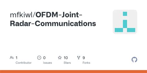Github Mfkiwlofdm Joint Radar Communications