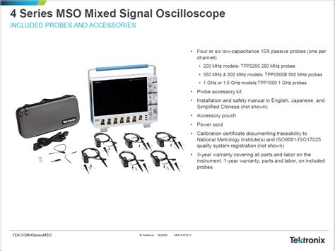 4 Series B Mso Included Probes And Accessories Tektronix
