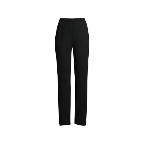 Lands End Womens Plus Size Elastic Waist Casual Cotton Stretch Wide