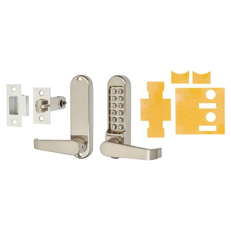 Borg Bl5401 Push Button Code Lock And Tubular Latch With Intumescent Stainless Steel
