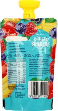 DAWTONA mus Malina Jagoda Jabłko Banan bez cukru 100 g