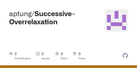 Github Aptungsuccessive Overrelaxation