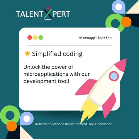 Microapplications Developmenttools Efficiency Innovation Tech