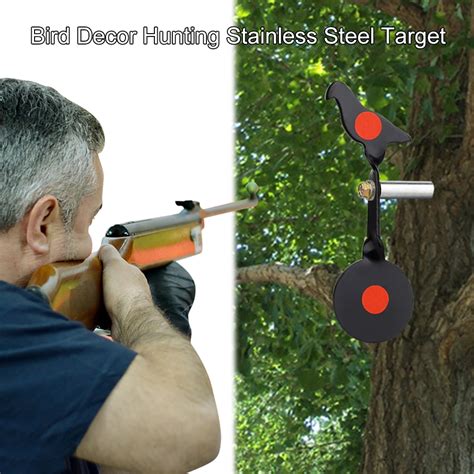 불즈 아이 사냥 페인트볼 플링킹 임베디드 야외 스테인레스 스틸 새 모양 전술 사격 타겟 플레이트 1 개사냥 총기 부품 Aliexpress