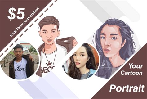 Draw Your Photo Into A Cartoon By Erdhart Fiverr