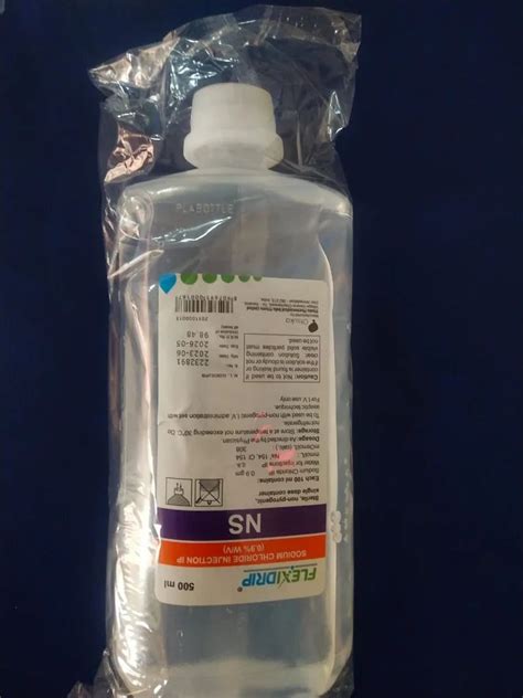 Isotonic Iv Fluid Ns 500 Ml At Best Price In Mumbai Id 2852617155262