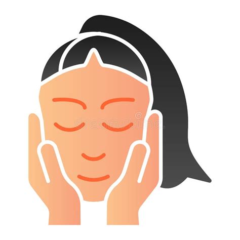 Skin Care Line Icon Face And Hands Sign Vector Illustration Isolated