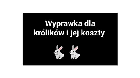 Ile kosztuje wyprawka dla królików YouTube