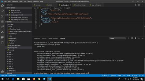 Javascript Node Tried To Run The File Serverjs Through Cli By