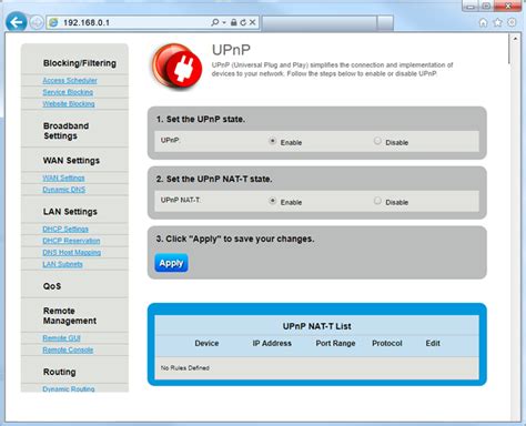 Upnp Advanced Modem Setup Brightspeed