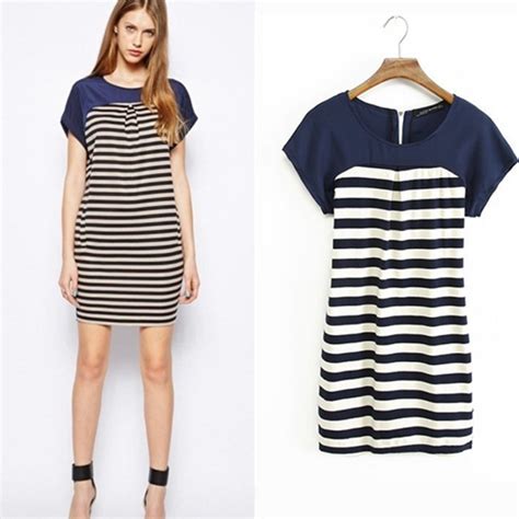 Buy New Summer 2014 Fashion Ladies Elegant Striped