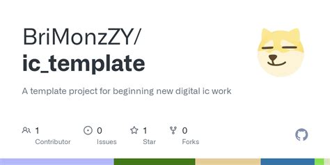 github brimonzzy ic template a template project for beginning new