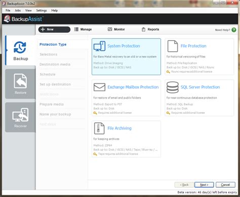 Zen Software Backupassist V7 Beta Preview 1 New Interface